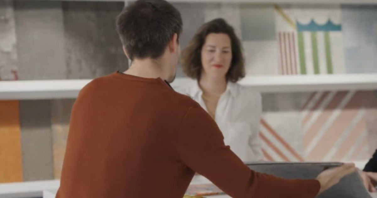La métamorphose d’une dalle de moquette de réemploi - Ocellis Groupe